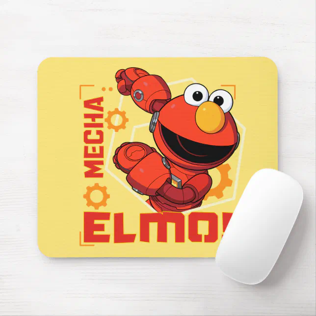 Sesame Street | Mecha Builders Elmo Design Mouse Pad | Zazzle