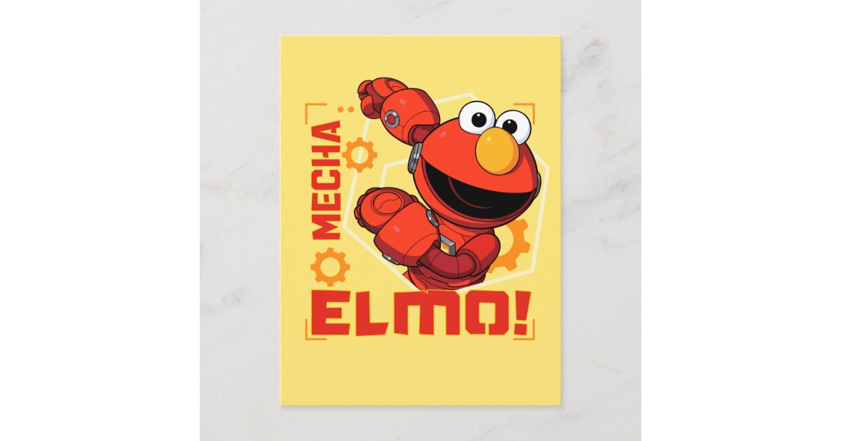 Sesame Street | Mecha Builders Elmo Design Postcard | Zazzle