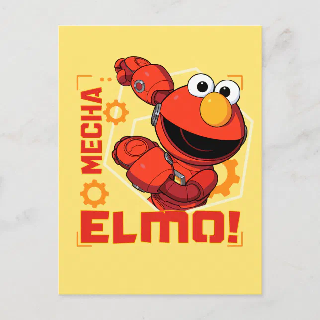 Sesame Street | Mecha Builders Elmo Design Postcard | Zazzle