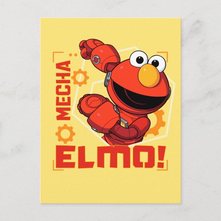 Sesame Street | Mecha Builders Elmo Design Postcard | Zazzle