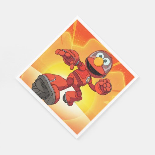 Sesame Street | Mecha Builders Elmo In Action Napkins | Zazzle