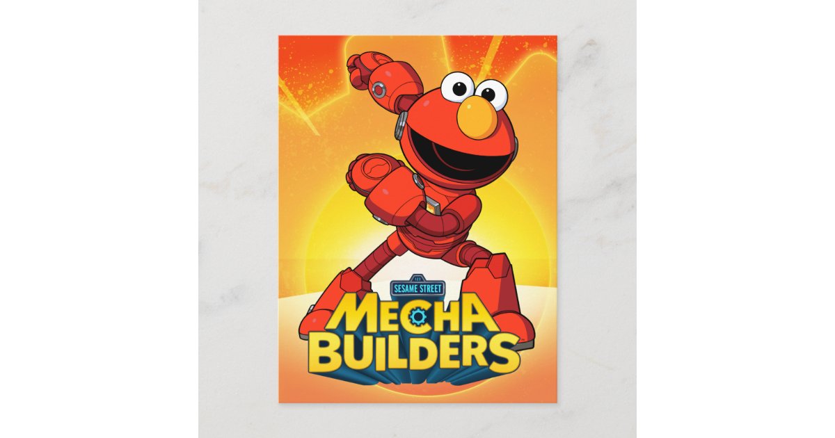 Sesame Street | Mecha Builders Elmo Postcard | Zazzle