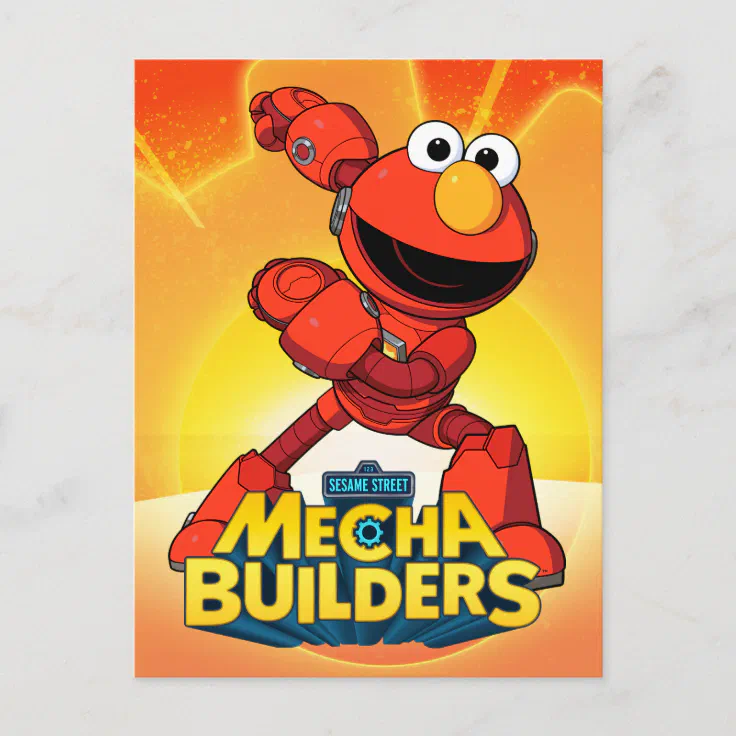 Sesame Street | Mecha Builders Elmo Postcard | Zazzle