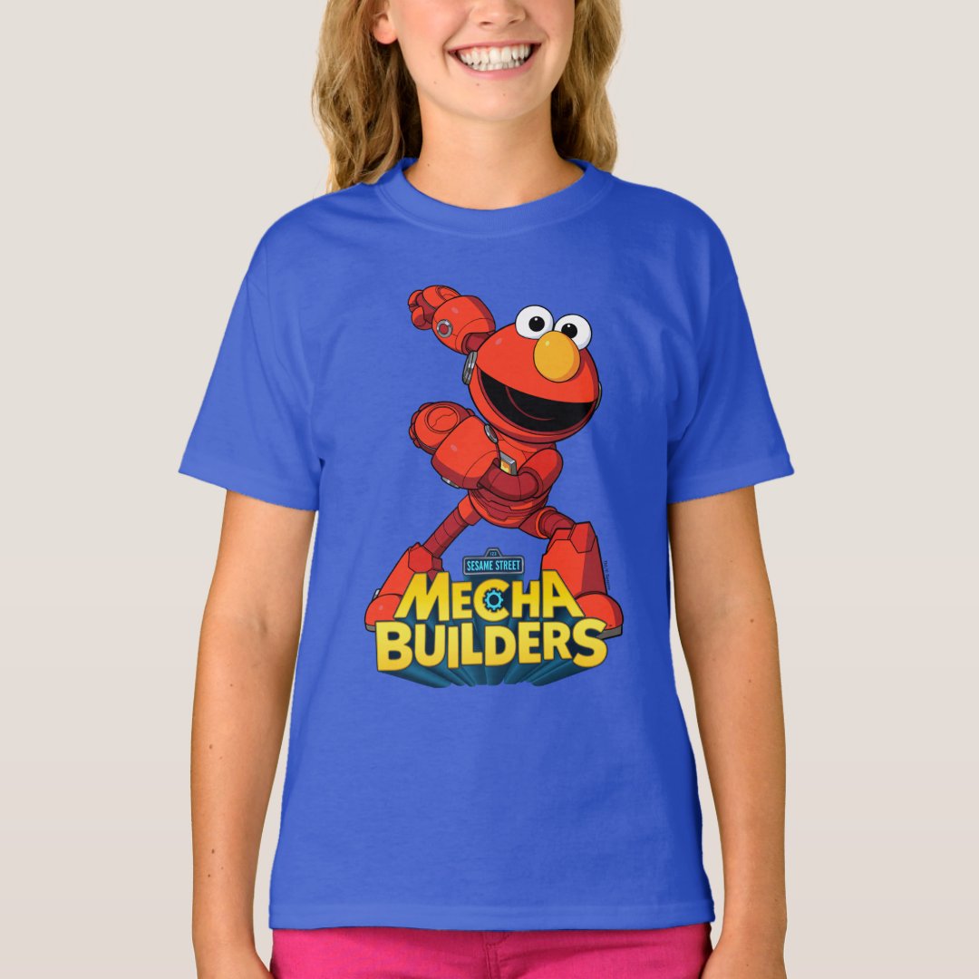 Sesame Street | Mecha Builders Elmo T-Shirt | Zazzle