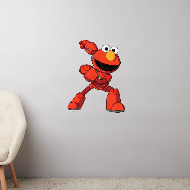 Sesame Street | Mecha Builders Elmo Wall Decal | Zazzle