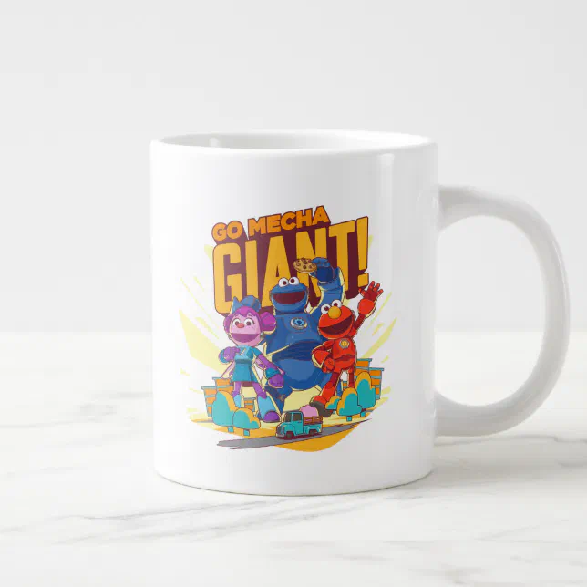 Sesame Street | Mecha Builders Go Mecha Giant! Giant Coffee Mug | Zazzle