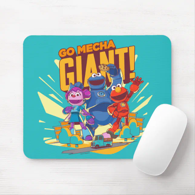 Sesame Street | Mecha Builders Go Mecha Giant! Mouse Pad | Zazzle