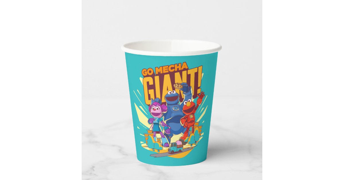 Sesame Street | Mecha Builders Go Mecha Giant! Paper Cups | Zazzle