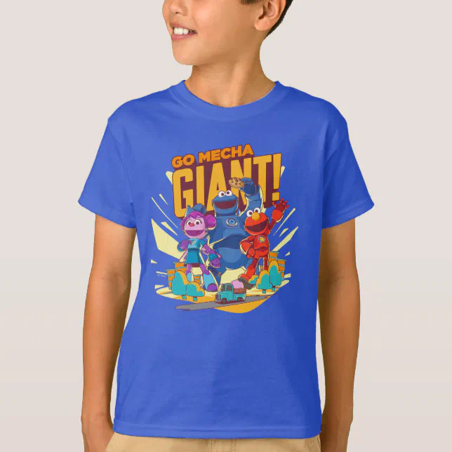 Sesame Street | Mecha Builders Go Mecha Giant! T-Shirt | Zazzle