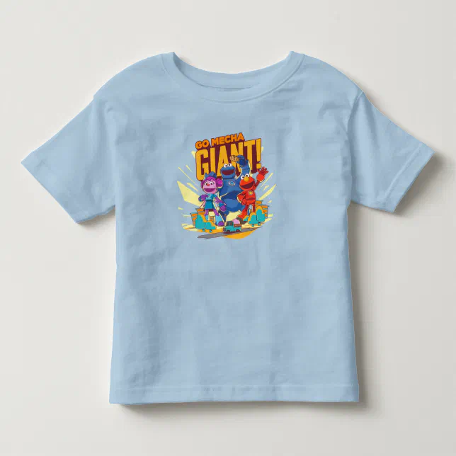 Sesame Street | Mecha Builders Go Mecha Giant! Toddler T-shirt | Zazzle