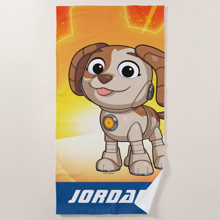 Sesame Street | Mecha Builders Tango | Add Name Beach Towel | Zazzle