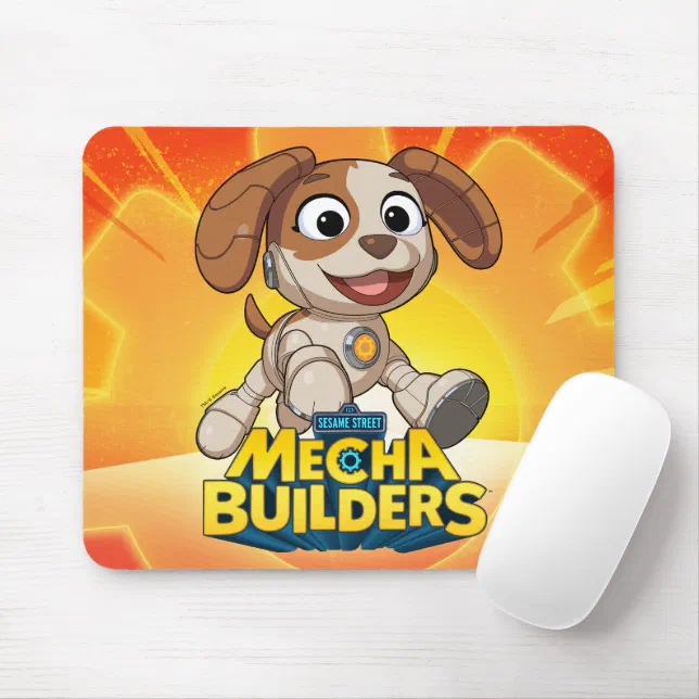 Sesame Street | Mecha Builders Tango In Action Mouse Pad | Zazzle