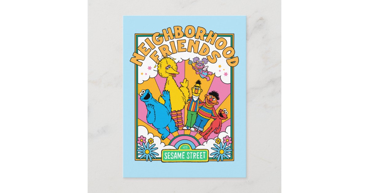 Sesame Street | Neighborhood Friends Postcard | Zazzle