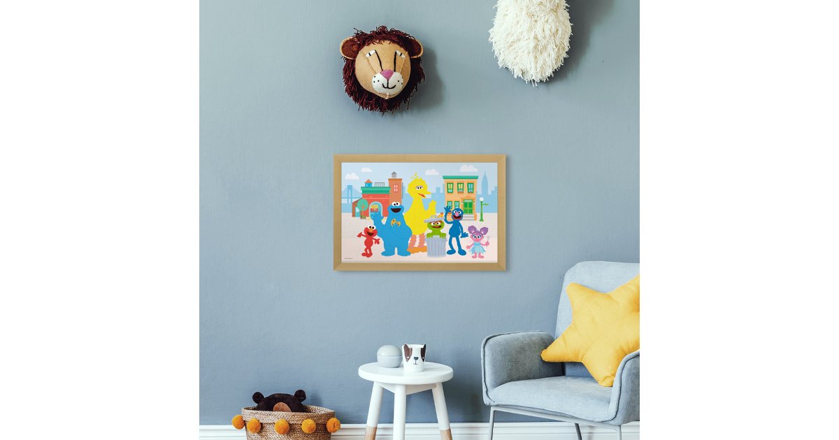 Sesame Street | Neighborhood Scene Poster | Zazzle