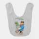 Sesame Street | Oscar & Bruno the Garbage Man Baby Bib | Zazzle