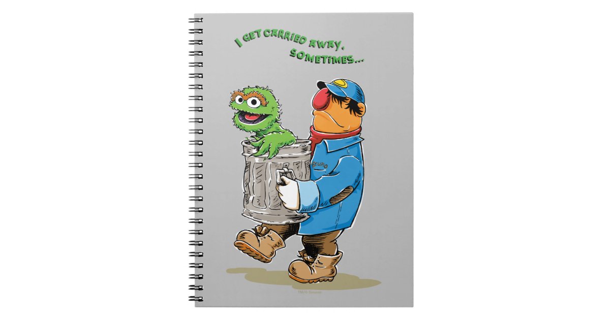 Sesame Street | Oscar & Bruno the Garbage Man Notebook | Zazzle