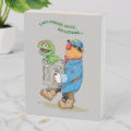 Sesame Street | Oscar & Bruno the Garbage Man Wooden Box Sign | Zazzle