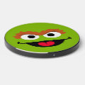 Sesame Street Oscar the Grouch Face Wireless Charger | Zazzle