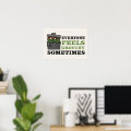 Sesame Street | Oscar the Grouch Feels Grouchy Poster | Zazzle