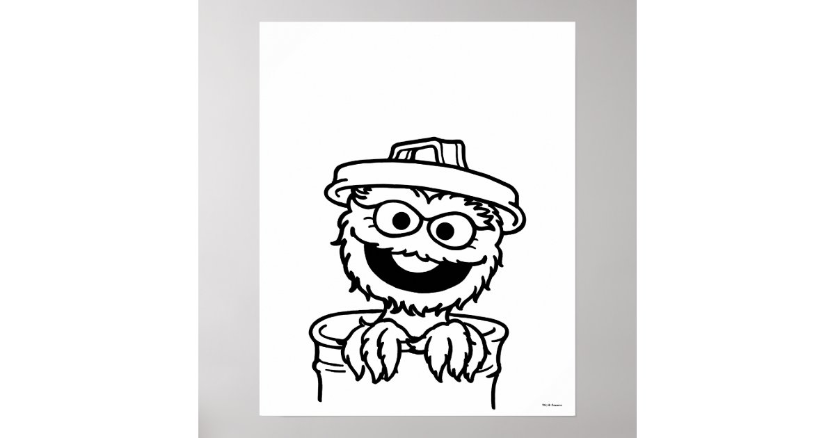 Sesame Street | Oscar the Grouch Poster | Zazzle