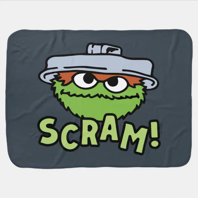 Sesame Street | Oscar the Grouch Scram! Baby Blanket | Zazzle