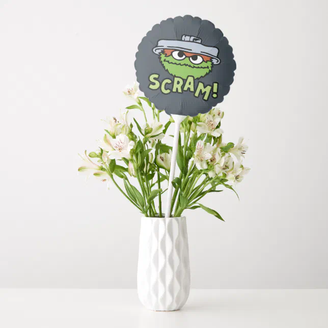 Sesame Street | Oscar the Grouch Scram! Balloon | Zazzle