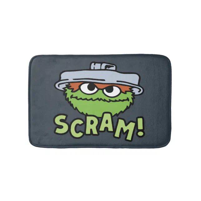 Sesame Street | Oscar the Grouch Scram! Bath Mat | Zazzle