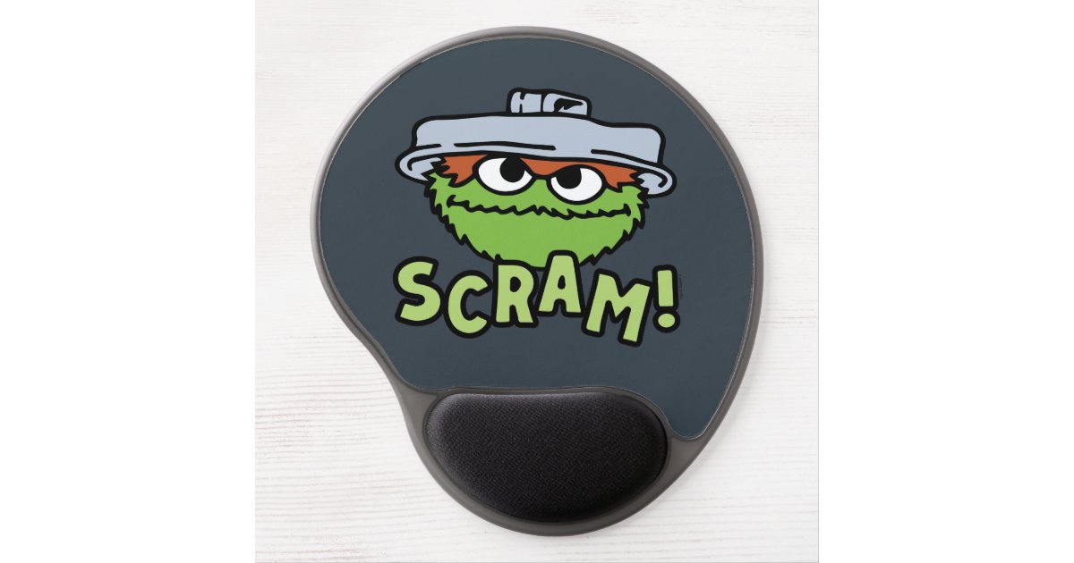 Sesame Street | Oscar the Grouch Scram! Gel Mouse Pad | Zazzle