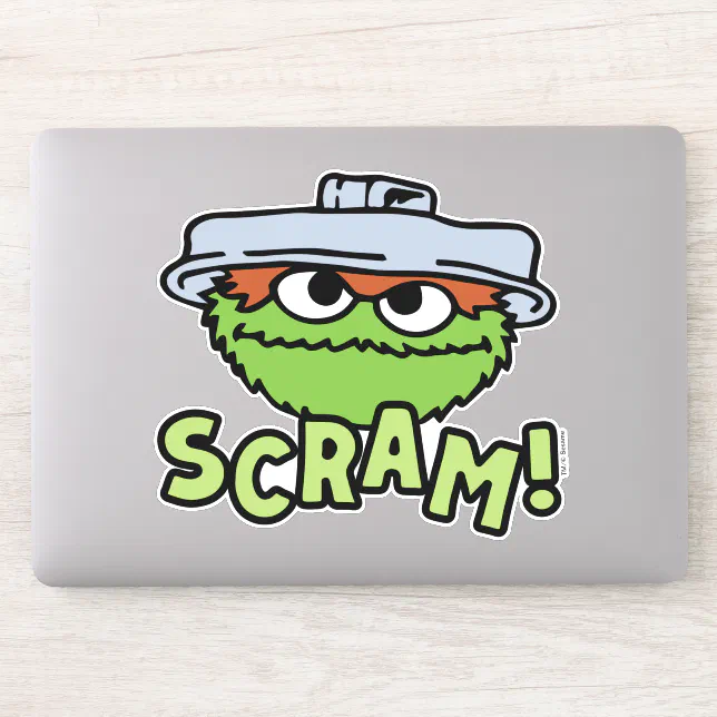 Sesame Street | Oscar the Grouch Scram! Sticker | Zazzle