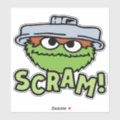 Sesame Street | Oscar the Grouch Scram! Sticker | Zazzle