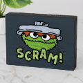 Sesame Street | Oscar the Grouch Scram! Wooden Box Sign | Zazzle