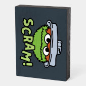 Sesame Street | Oscar the Grouch Scram! Wooden Box Sign | Zazzle