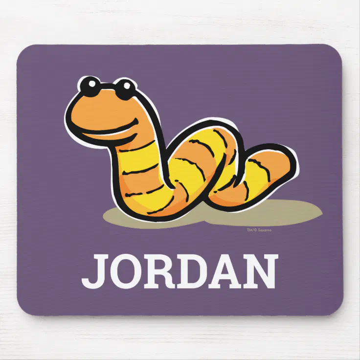 Sesame Street | Oscar's Slimey the Worm Mouse Pad | Zazzle