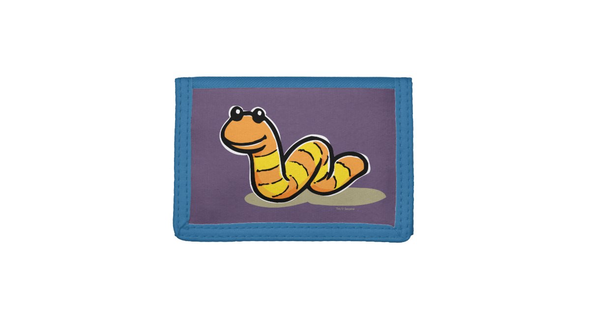 Sesame Street | Oscar's Slimey the Worm Trifold Wallet | Zazzle