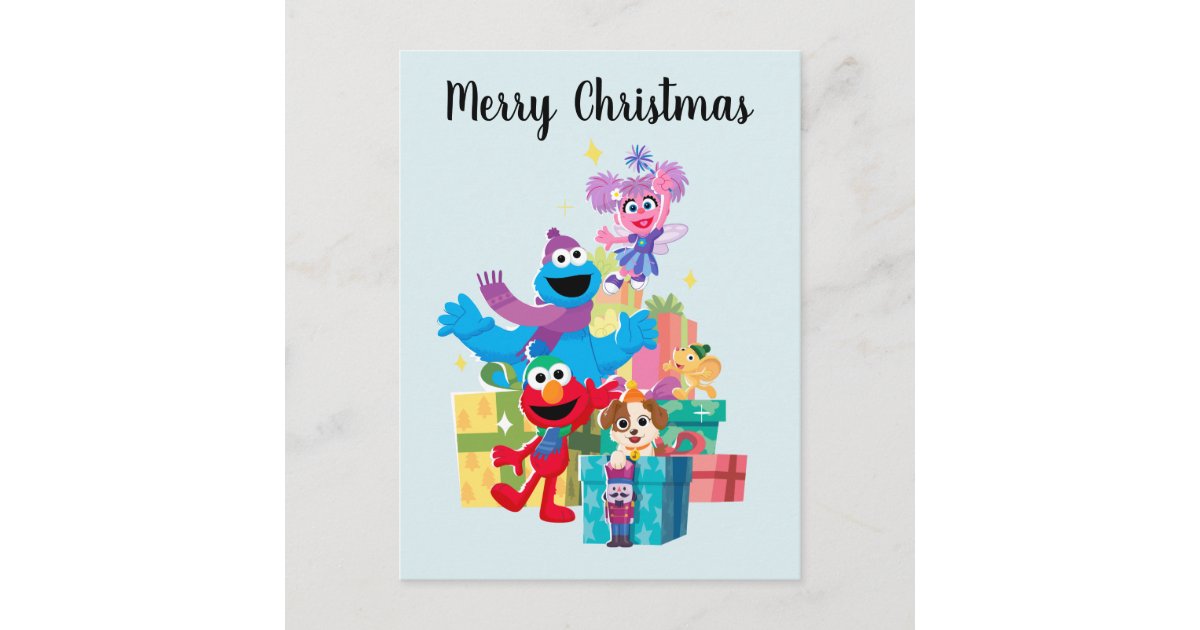 Sesame Street Pals and Presents Postcard | Zazzle