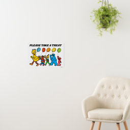Sesame Street Pals Birthday Balloons Take A Treat Foam Board | Zazzle