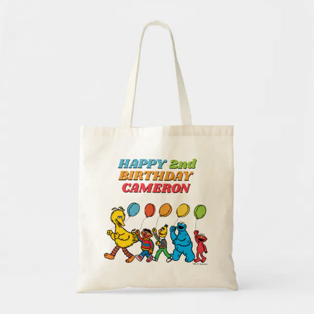 Sesame Street Pals | Birthday Balloons Tote Bag | Zazzle