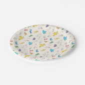 Sesame Street Pals | Colorful Vintage Pattern Paper Plates | Zazzle