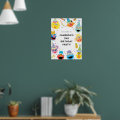 Sesame Street Pals Confetti Birthday Welcome Poster | Zazzle