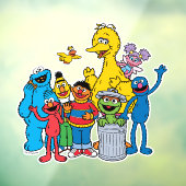 Sesame Street Pals Waving Window Cling | Zazzle