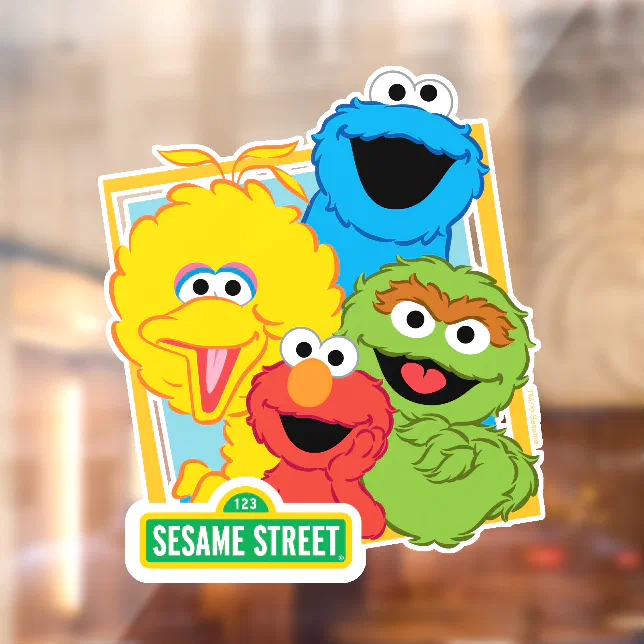 Sesame Street Pals Window Cling | Zazzle