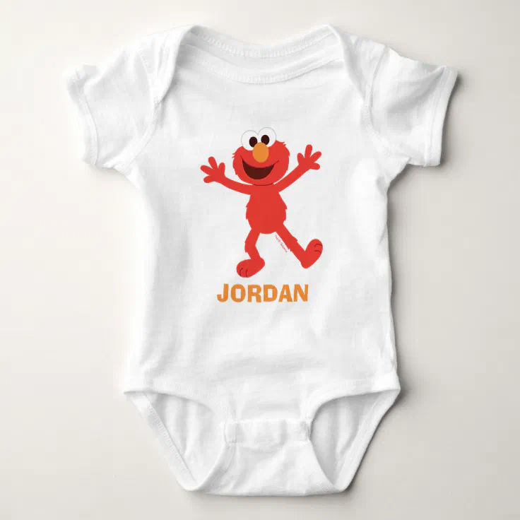 Sesame Street | Personalized Elmo Baby Bodysuit | Zazzle