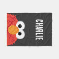 Sesame Street | Personalized Elmo Big Face Fleece Blanket | Zazzle