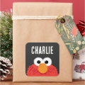 Sesame Street | Personalized Elmo Big Face Square Sticker | Zazzle