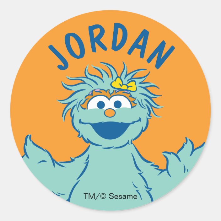 Sesame Street | Personalized Rosita Classic Round Sticker | Zazzle.com