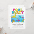 Sesame Street | Pool Party Summer Swim Birthday Invitation | Zazzle
