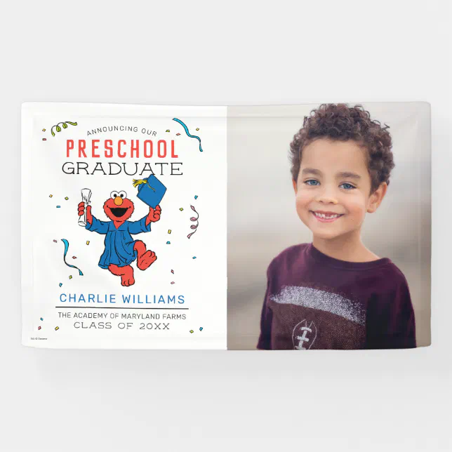 Sesame Street | Preschool Graduate - Photo Banner | Zazzle