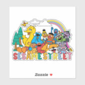 Sesame Street | Rainbow Wave Sticker | Zazzle
