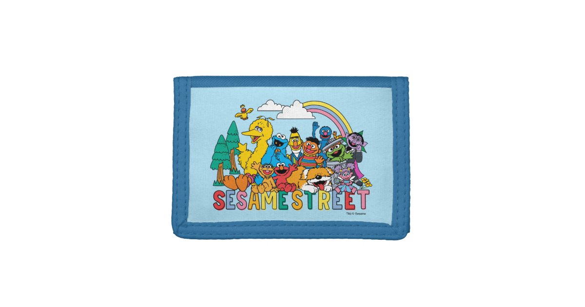 Sesame Street | Rainbow Wave Trifold Wallet | Zazzle
