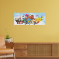 Sesame Street Run! Character Illustration Poster | Zazzle